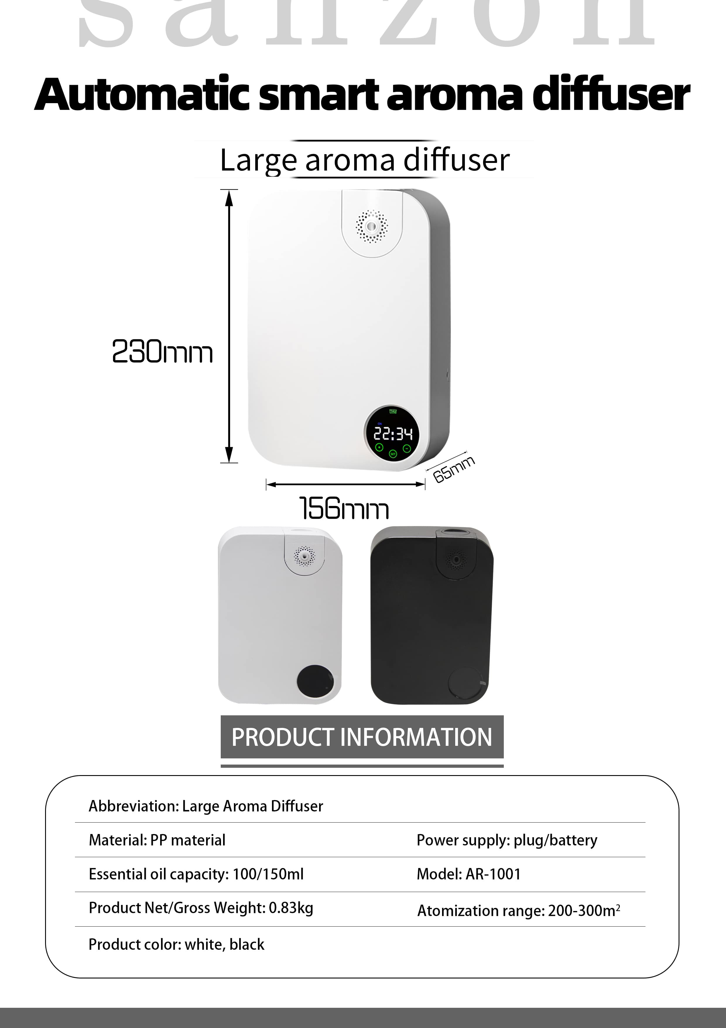 Large aroma Diffuser - diffuserfty